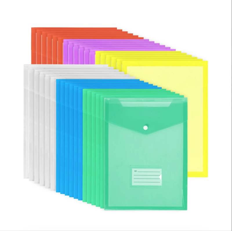 36Pcs A4 Plastic Wallet A4 Folder Document Wallets – AE Dropshippes