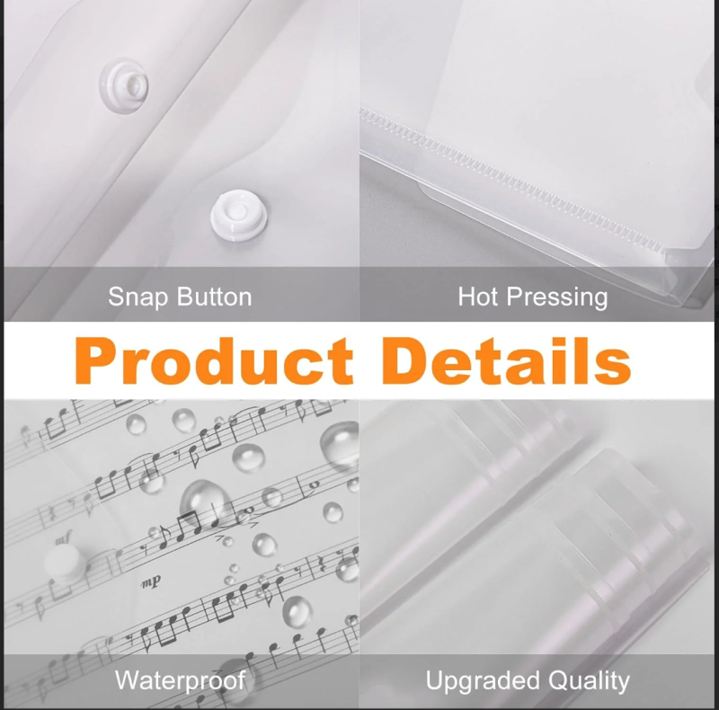 36Pcs A4 Plastic Wallet A4 Folder Document Wallets – AE Dropshippes