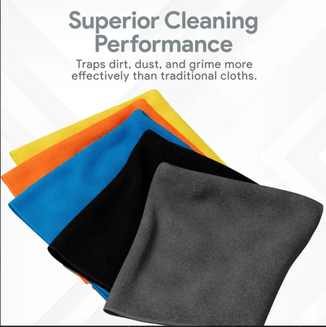 Microfibre Cleaning Cloth – Pack of 50, Multi-Surface, Lint Free – AE ...