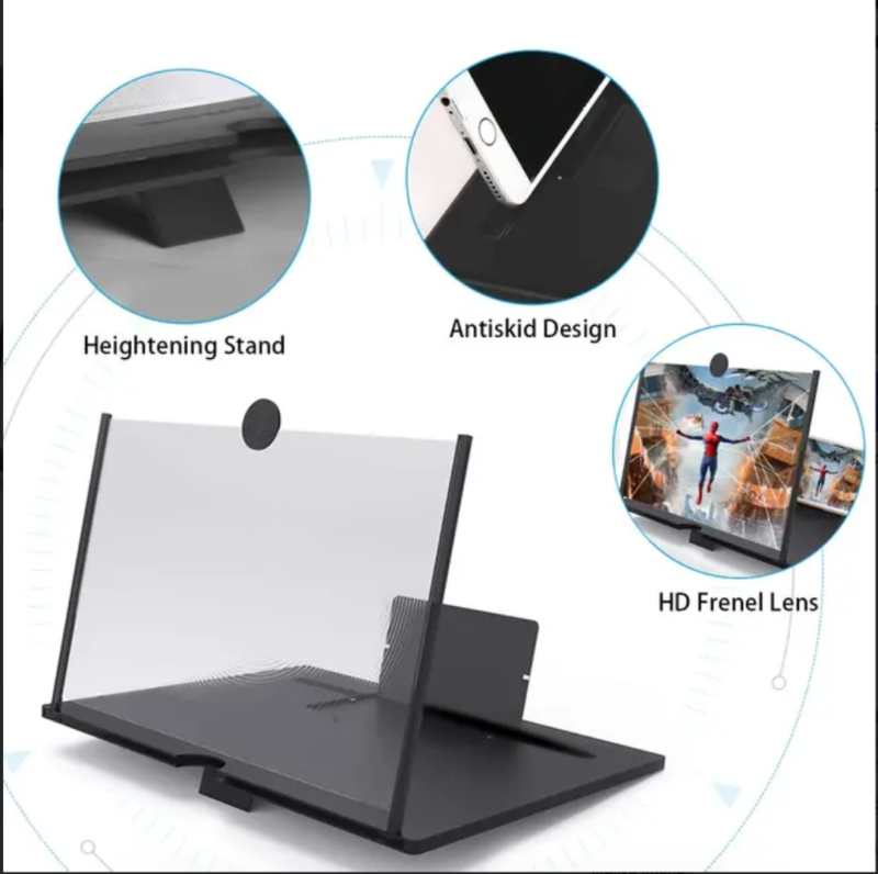 10 inch Phone Screen Magnifier, Foldable Stand Holder for All ...