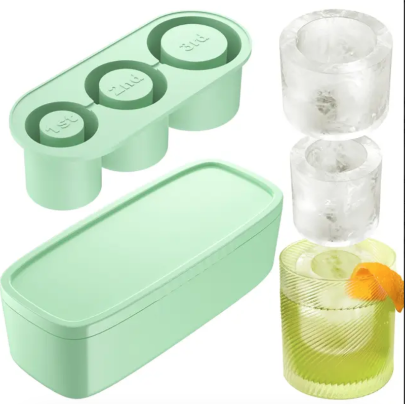 🧊 Large Cylinder Ice Cube Tray for 30–40oz Cups | Perfect Fit for ...