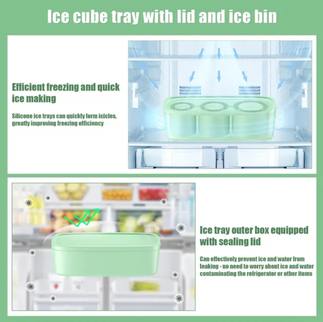 🧊 Large Cylinder Ice Cube Tray for 30–40oz Cups | Perfect Fit for ...