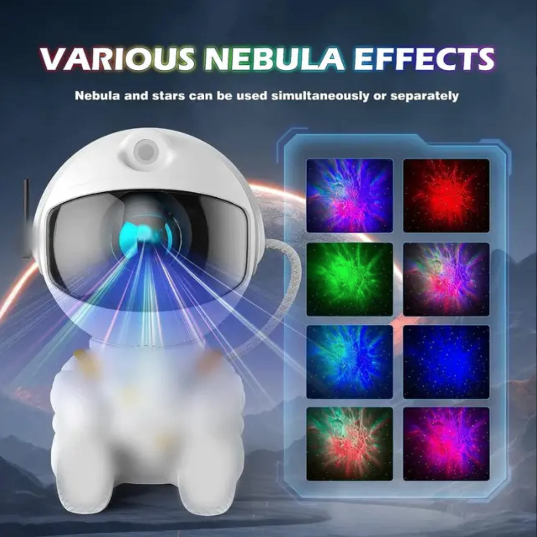 3D Astronaut Character Night Light, Novelty Nebula Star Night Lamp – AE ...