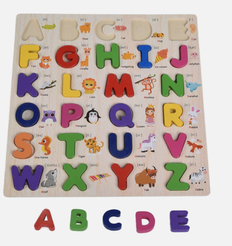 Alphabets Capital Letter Board Letter Puzzles Exercise Number Puzzles ...