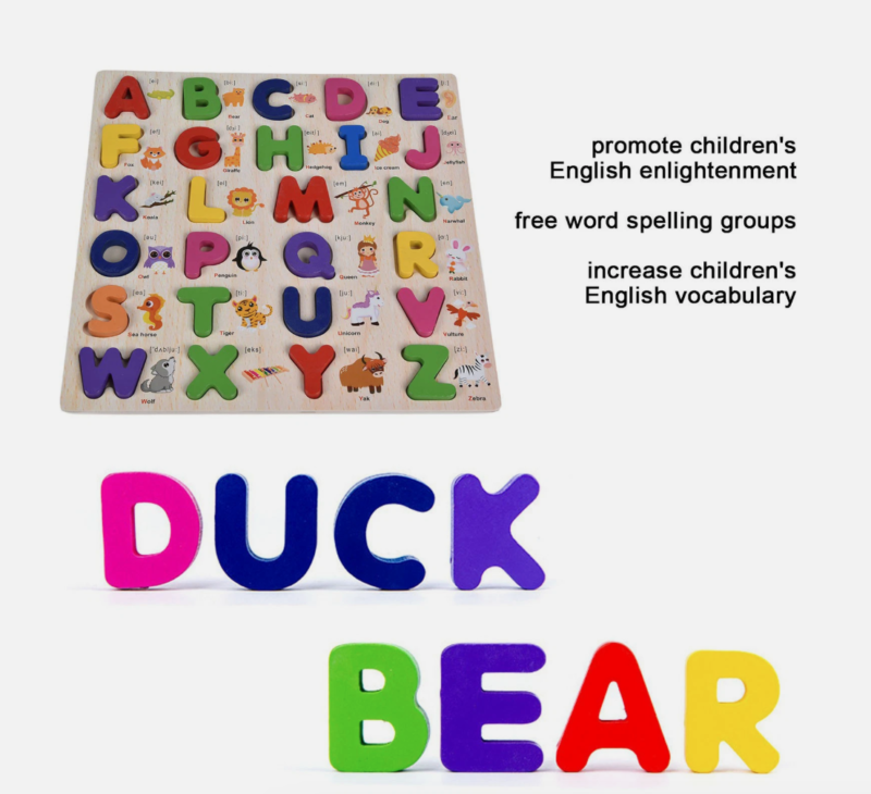 Alphabets Capital Letter Board Letter Puzzles Exercise Number Puzzles ...
