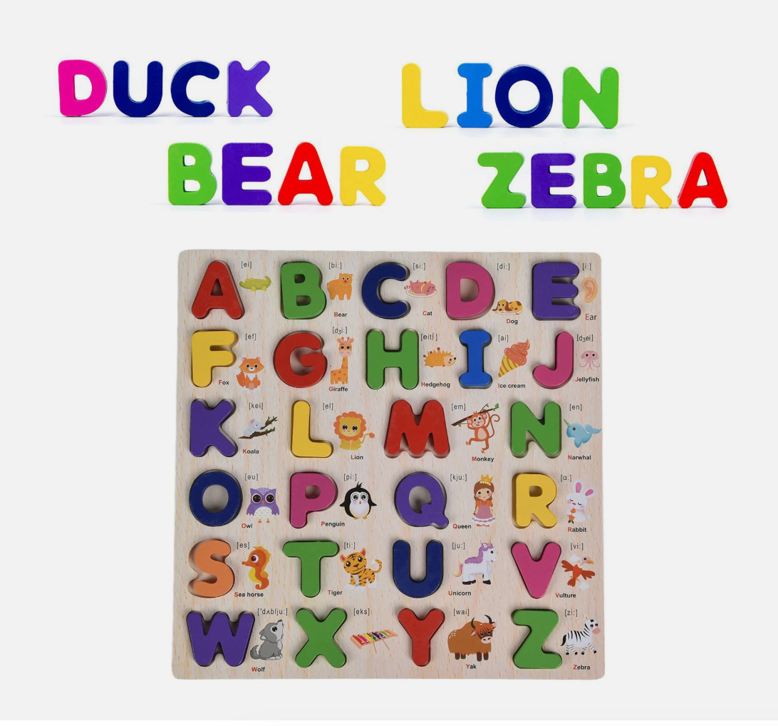 Alphabets Capital Letter Board Letter Puzzles Exercise Number Puzzles ...