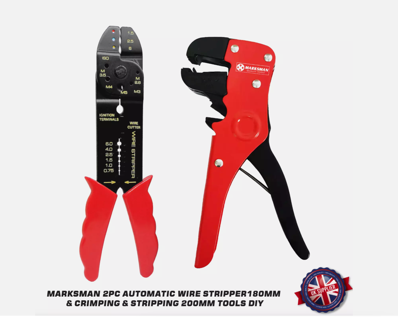 2pc Wire Strippers Set Automatic Wire Stripper & Wire Crimping Pliers ...
