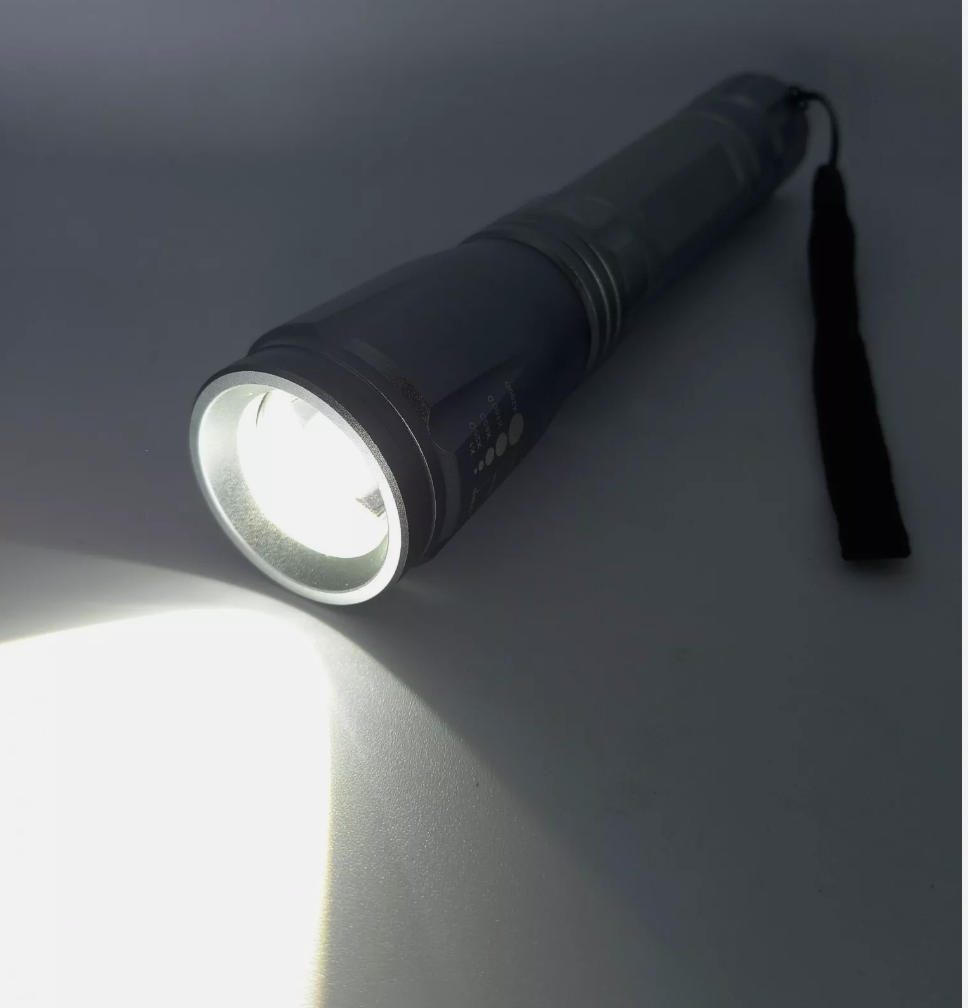 Aluminium Torch Powerful Super Bright 5 Mode LED Flashlight Adjustable ...