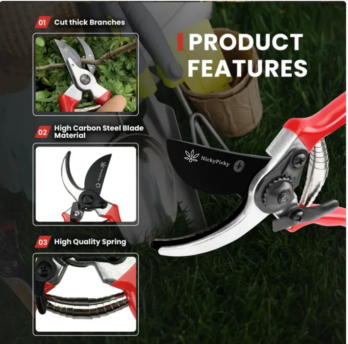 Garden Secateurs – High Carbon Steel – AE Dropshippes