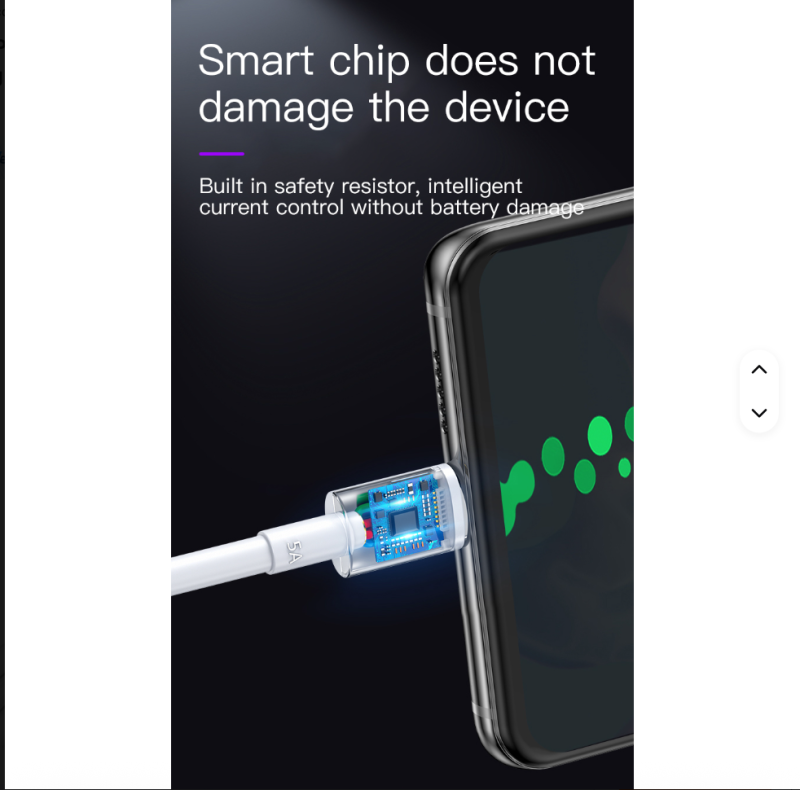 Premium USB to Type-C Fast Charging Cable – 5A High-Speed PVC Data Line ...