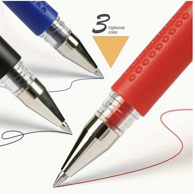 10 pcs Neutral Ballpoint Pen Set – 0.5mm Fine Tip | Black Office Pens ...