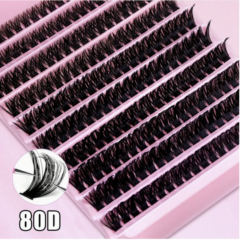 Individual Eyelash Clusters – D Curl 8–16mm | Wide Stem | 30D | DIY ...