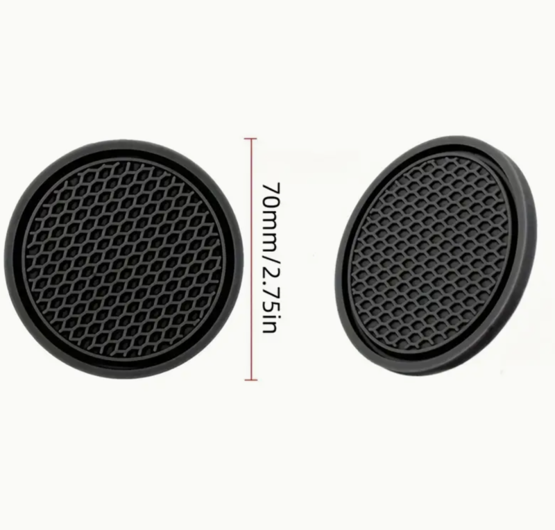 2pcs Car Water Cup Base – Non-Slip Mat for Car Cup Holders | Interior ...