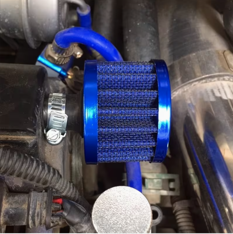 High-Flow 12mm Universal Air Filter with Turbo Ventilation – Metal Mesh ...