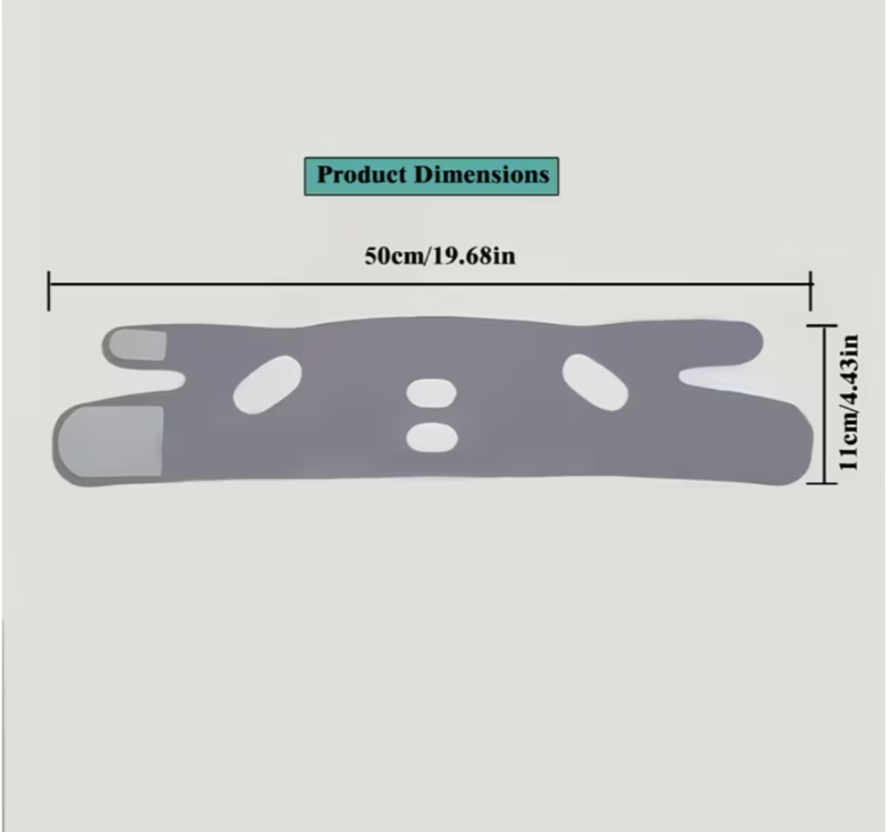 1PC Grey V-Shaped Face Lift Bandage – Face Tightening & Anti-Snoring ...