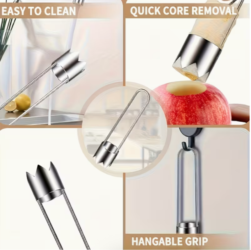 Stainless Steel Fruit & Vegetable Core Remover – Red Bell Pepper Seed ...