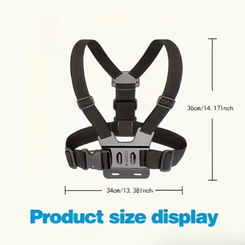 🎥 Universal Adjustable Chest Strap Mount for Action Cameras ...